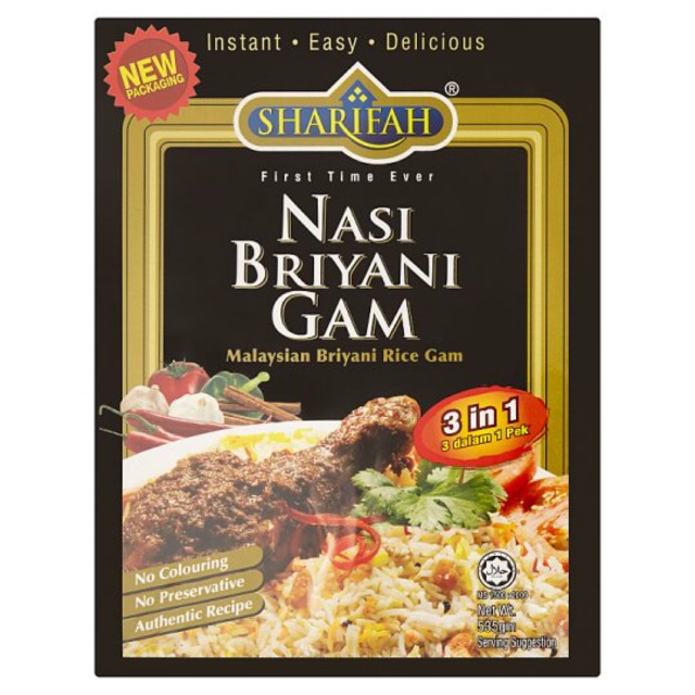 Sharifah Malaysian Instant Briyani Rice Gam 535g | Shopee Malaysia
