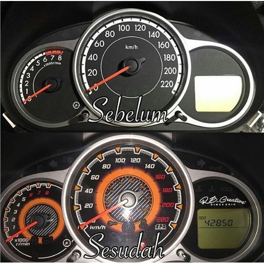 Panel Instrument Cluster Meter Speedometer Custom Mazda 2 | Shopee Malaysia