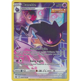 Pokemon TCG Card - Banette - TG07/TG30 - Holo Rare | Shopee Malaysia