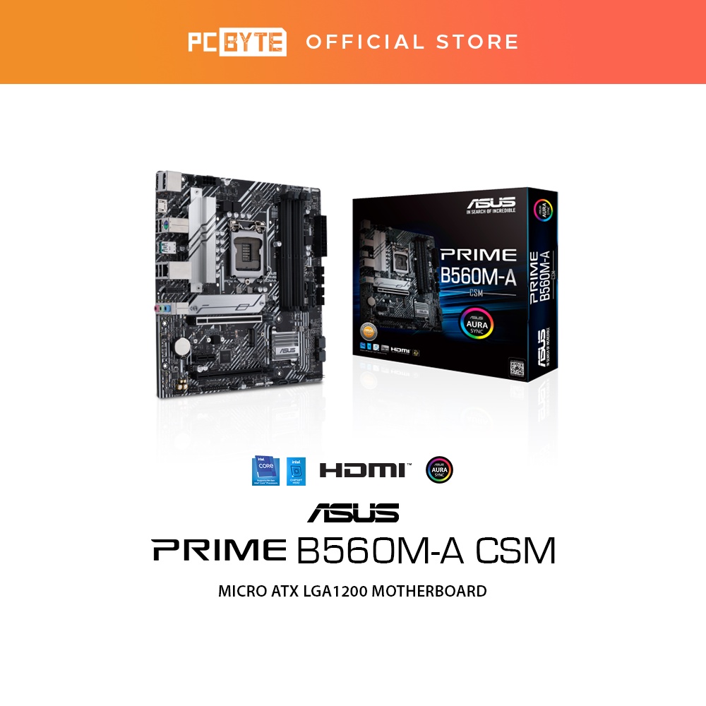 Asus Intel PRIME B560M-A/CSM Micro ATX LGA1200 Motherboard | Shopee ...
