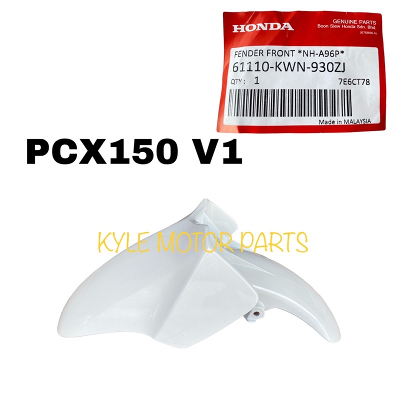 HONDA PCX150 V1 FRONT FENDER WHITE ORIGINAL 100% | Shopee Malaysia
