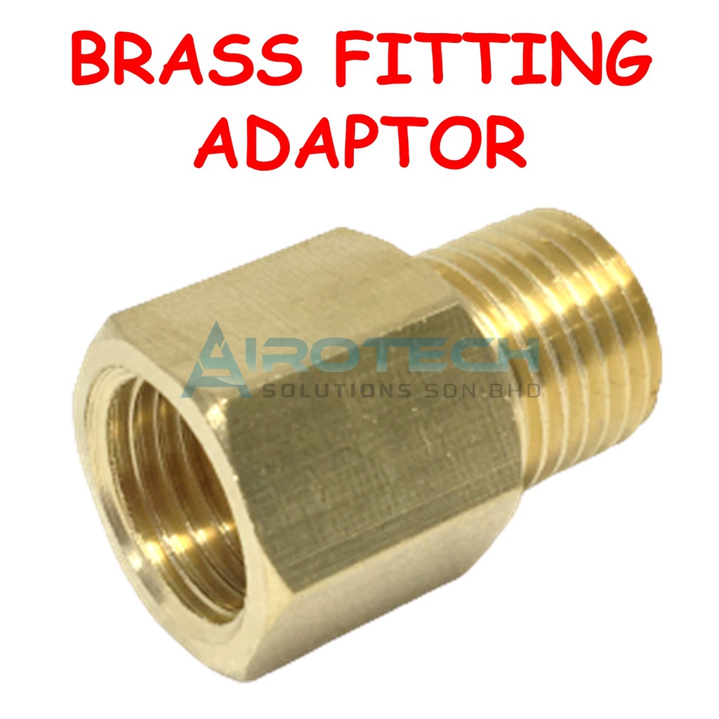 Brass Fitting Adaptor Connectors Female To Male Fitting Thread Reducer Brass | Shopee Malaysia
