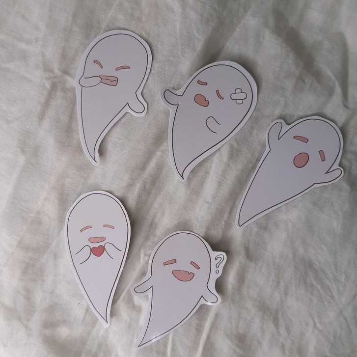 Azanami Amemori Genshin Impact Hu Tao ghost sticker | Shopee Malaysia