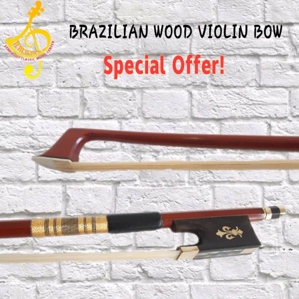 Handmade Brazilian Wood Violin Bow 4/4 for Orchestra Performer and Student [63-65g] | Shopee ...