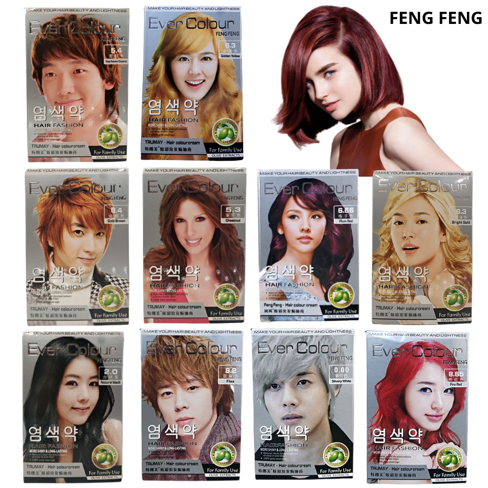 (BORONG)1.30*10PCS EVER COLOUR OLIVE EXTRACTS / HAIR DYE RAMBUT PEWARNA ...