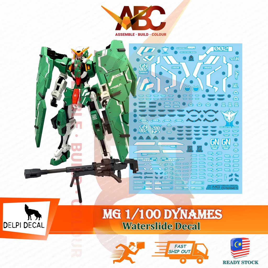 [Delpi] Waterslide Decal - MG 1/100 Dynames (Normal/Luminous)(From ...
