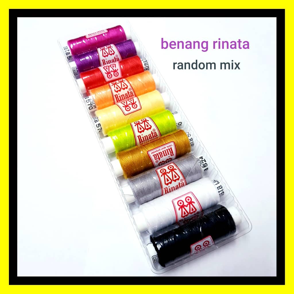 Benang Jahit Polyester Rinata 250M(10pcs) | Shopee Malaysia