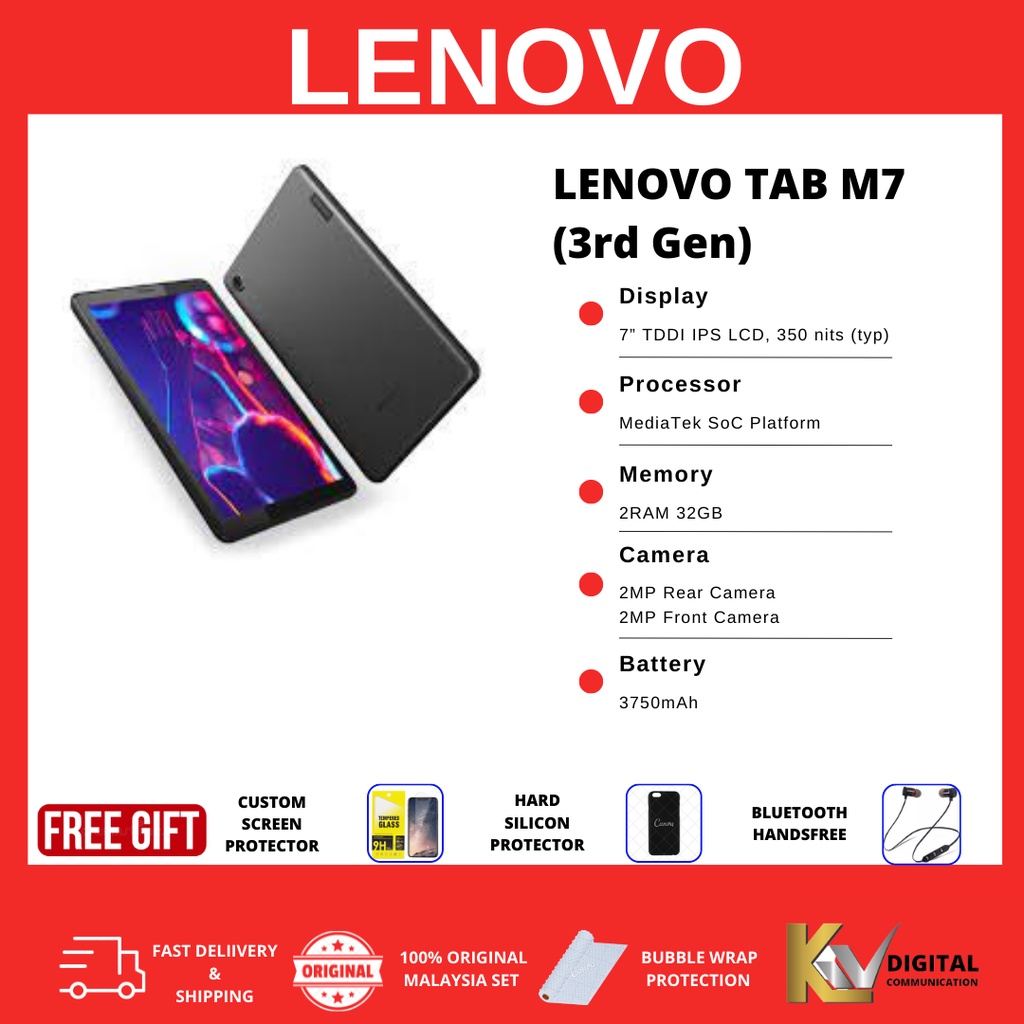 LENOVO Tab M7 (3rd GEN) | Shopee Malaysia