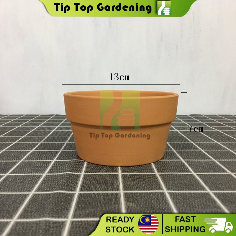 DIAMETER 13CM RED POTTERY PORCELAIN CLAY CACTUS SUCCULENT PLANT FLOWER ...