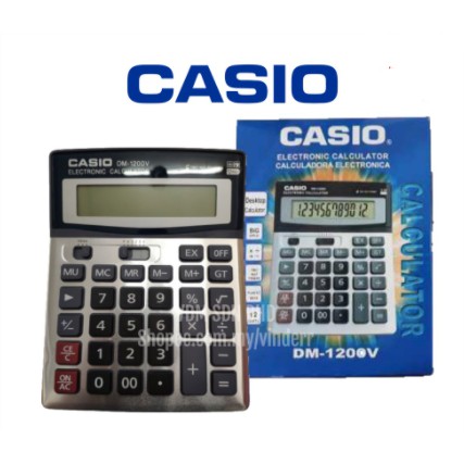 Casio DM-1200V Electronic Calculator Big Display Calculator Casio ...