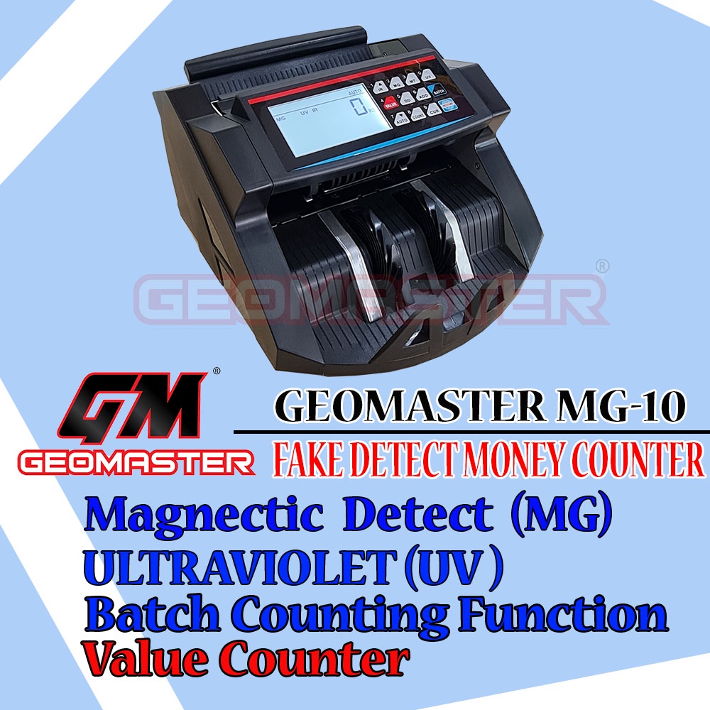 GEOMASTER MG-10 Money Notes Counter ,Money counter Machine with UV/MG ...