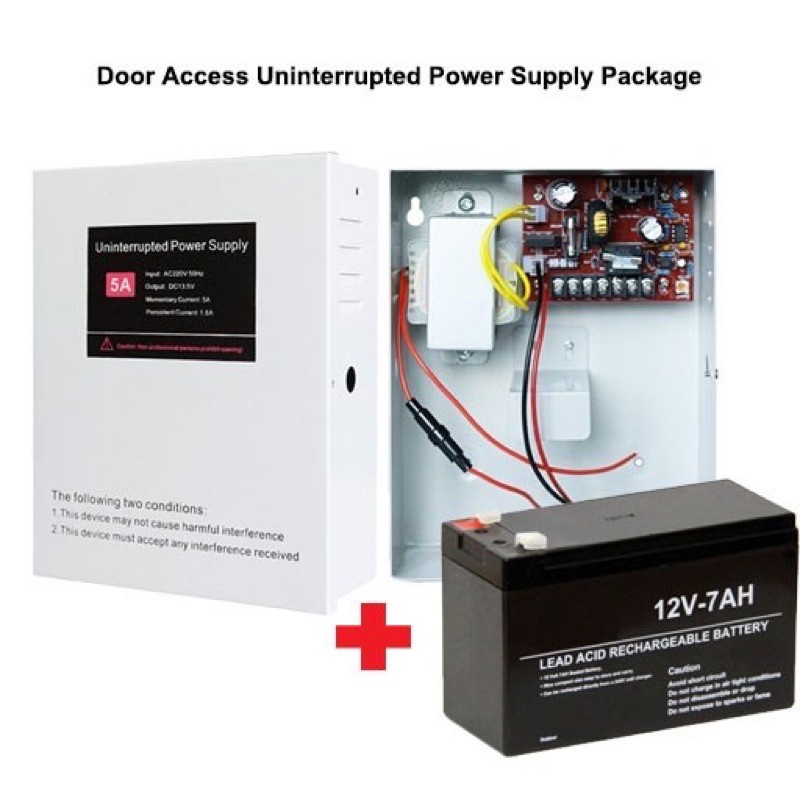 Door Access Uninterrupted Power Supply Package 12V 5A UPS Power Supply ...