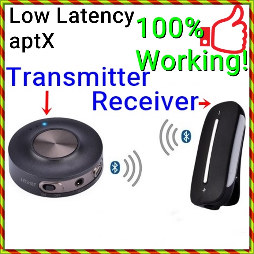 (2in1 Set) AVANTREE Low Latency Bluetooth Audio Transmitter and ...