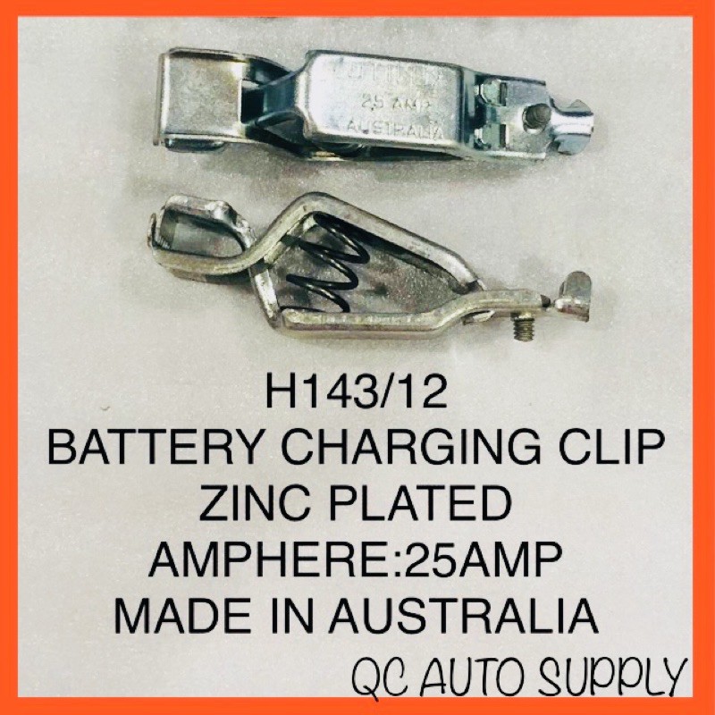 H 143/12 ORIGINAL UTILUX BATTERY CHARGING CLIP ZINC PLATED FOR USE ON ...