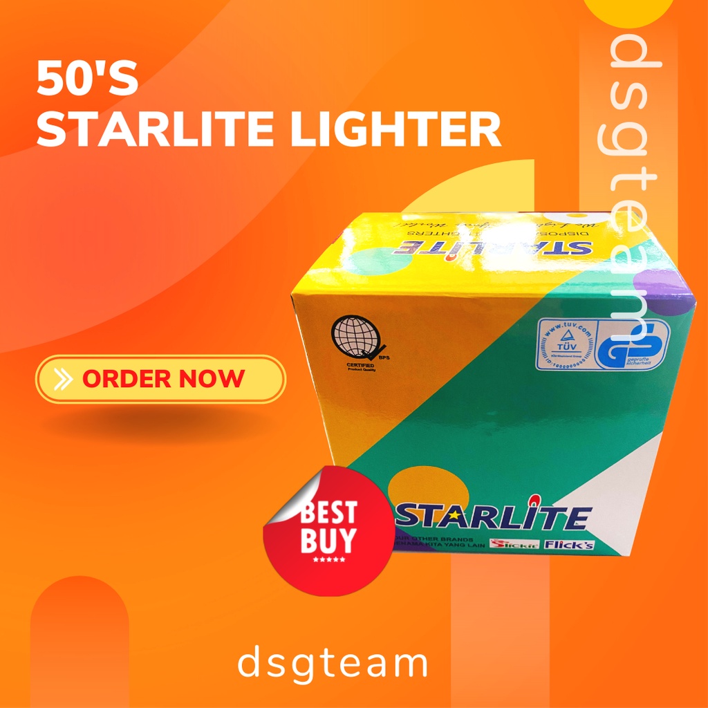 Starlite Lighter (50pcs) | Shopee Malaysia