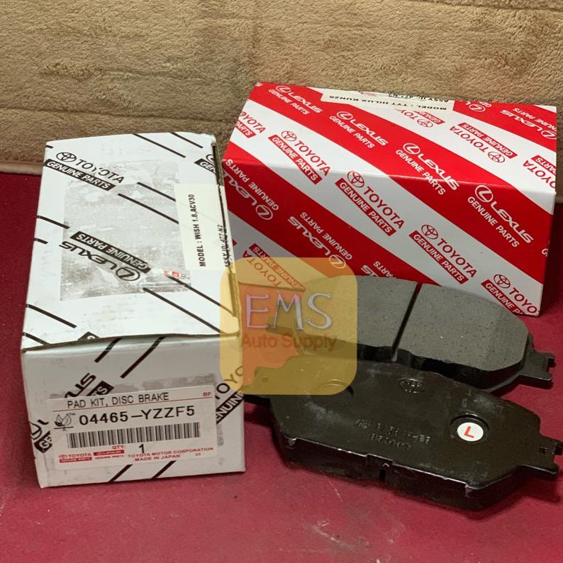 TOYOTA WISH 1.8/2.0 2003-2008 FRONT BRAKE PAD (04465-YZZF5) | Shopee ...