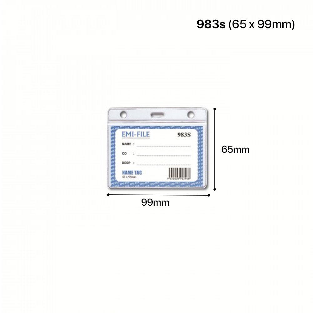 Emi-File | Name Tag | Emi-File Name Tag (Potrait / Landscape) | Shopee ...