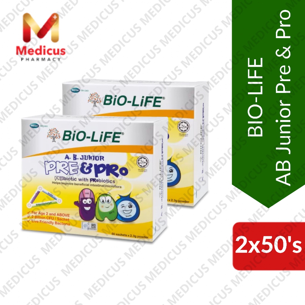 Bio-Life AB Junior Pre & Pro 2x50's (Exp: 07/2023) | Shopee Malaysia