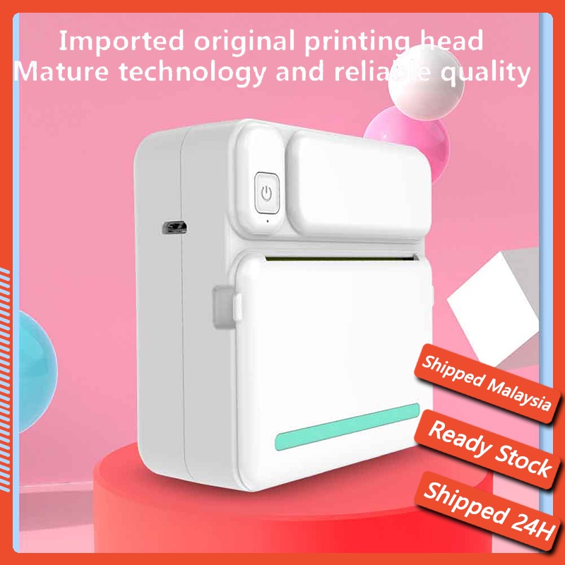 Ready Stock Mini Portable Thermal Printer Mobile Printer Photo Printer ...