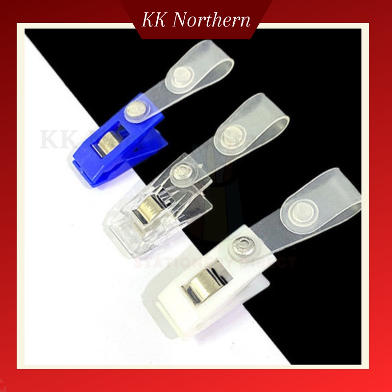 Plastic Name Badge Clip (100pcs) PVC Name Badge Clip Badge Card Holder ...