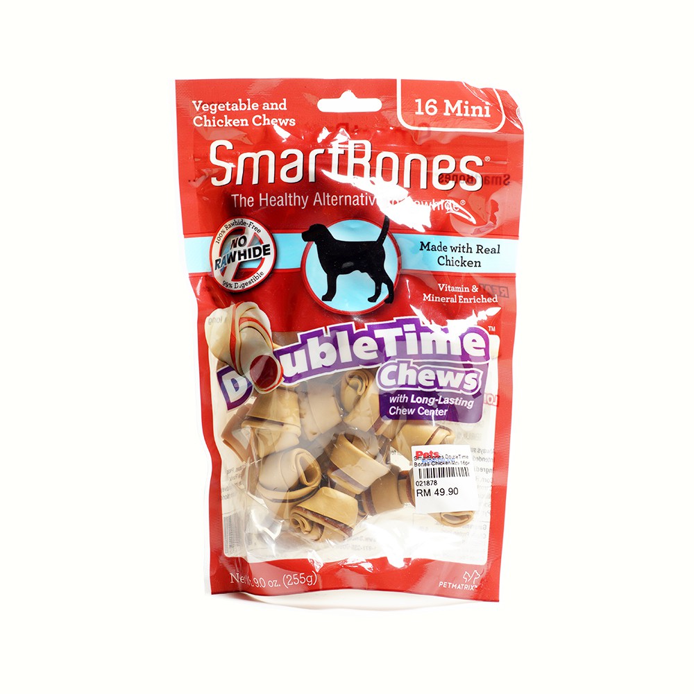 SmartBones DoubleTime Bones Chicken - Mini (16's) | Shopee Malaysia