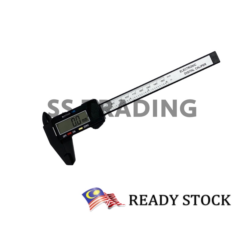 150MM DIGITAL ELECTRONIC VERNIER CALIPER RULER LENGTH DEPTH MEASUREMENT ...