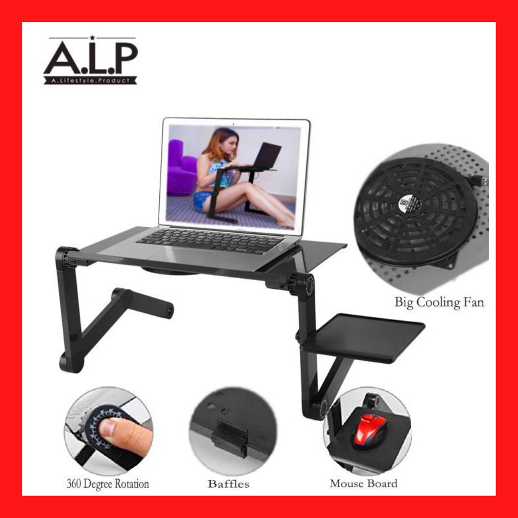 ALP 360° Adjustable Foldable laptop table / Portable ( LT002 ) With One ...