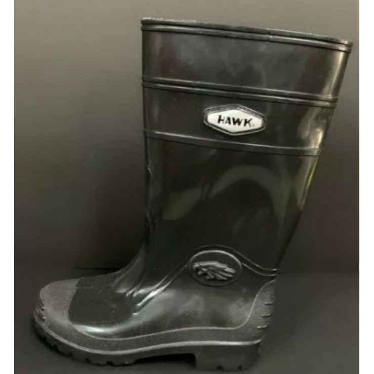 HAWK rain boots (MENS) BLACK | Shopee Malaysia