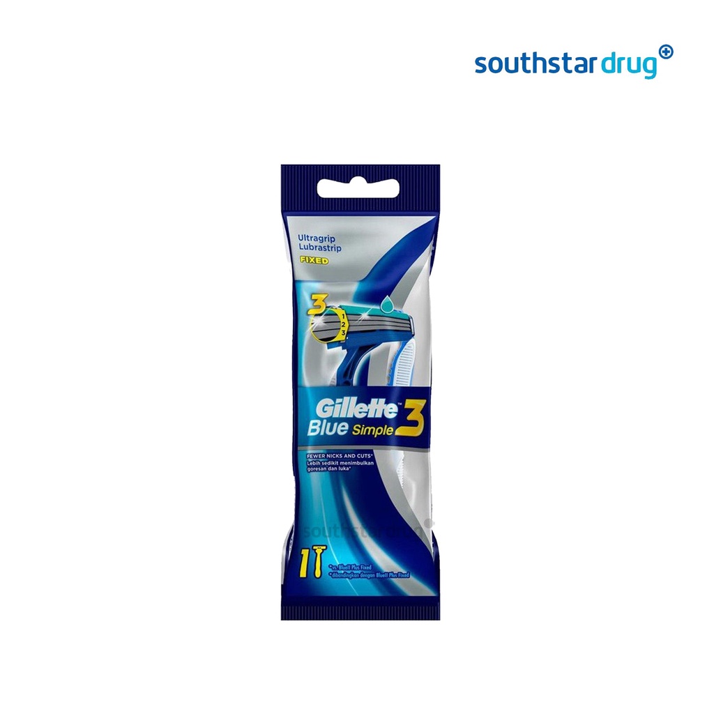 Gillette Blue Simple 3 Razor | Shopee Malaysia
