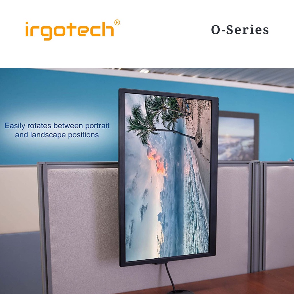 IRGOTECH O-Series Cubicle Monitor Hanger for Monitor up to 32'' Height ...