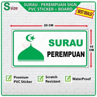 Kiblat Sign, Surau Signage PVC Sticker | Shopee Malaysia