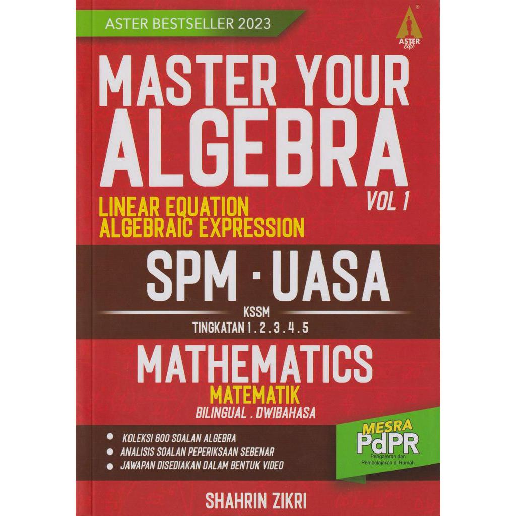 Master Your Algebra SPM/UASA Linear Equation Algebric Expression ...