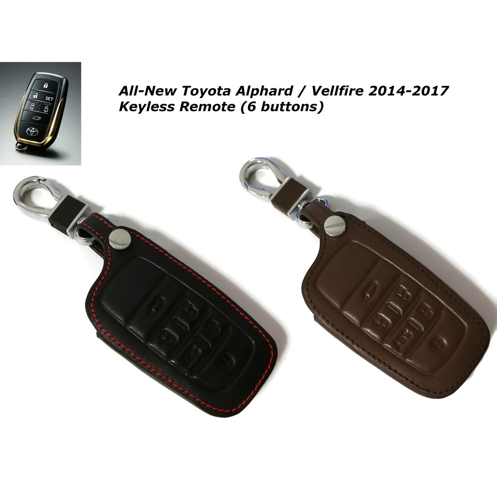 Toyota Alphard / Vellfire 2015-2024 Keyless Remote Car key Cow Leather ...