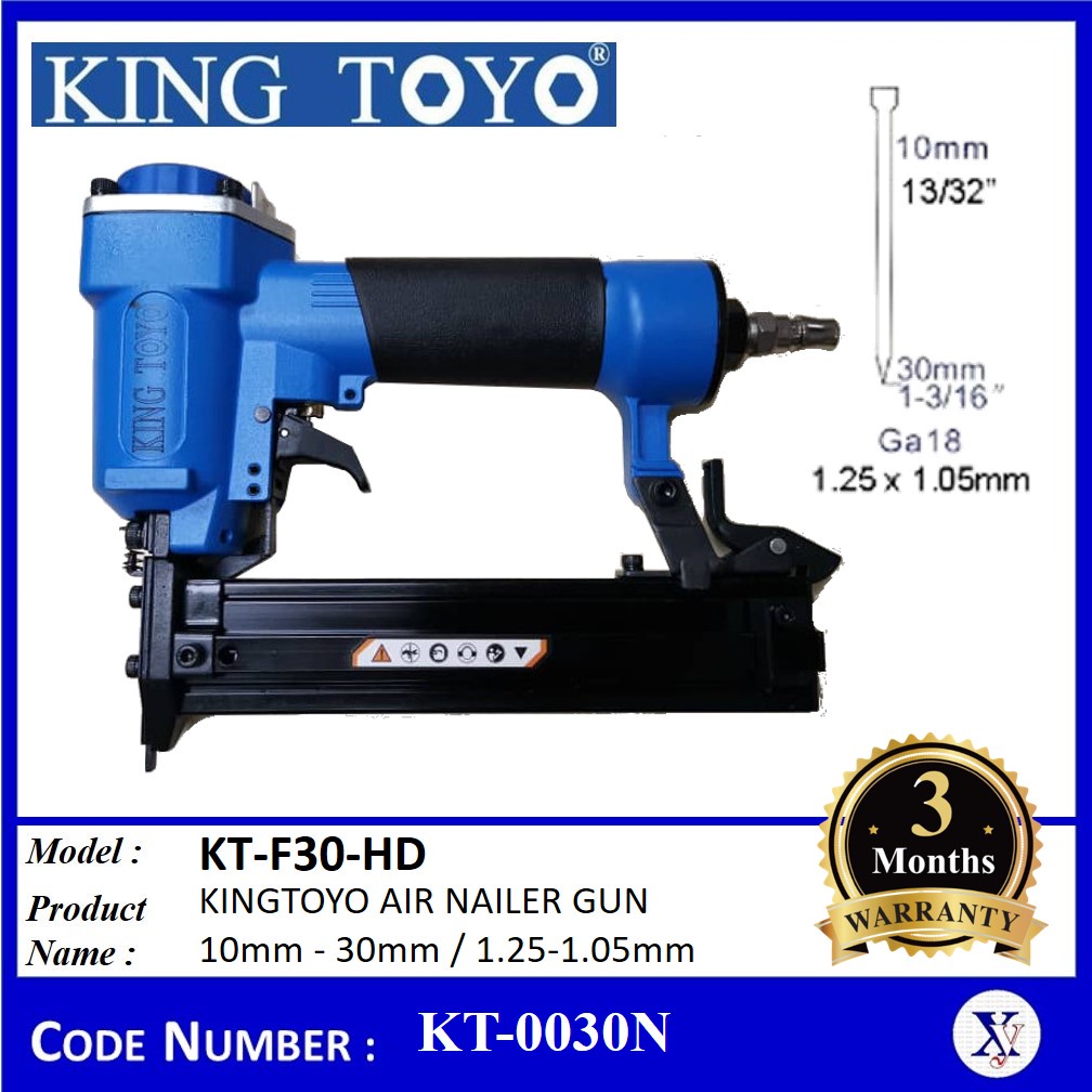 KT-0030N KINGTOYO KT-F30-HD AIR NAILER/ STAPLE GUN | KING TOYO F30 ...