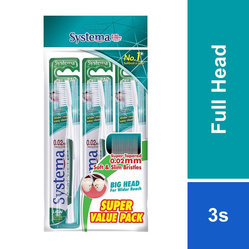Systema Toothbrush Super Value Pack 3s Full Head | Shopee Malaysia