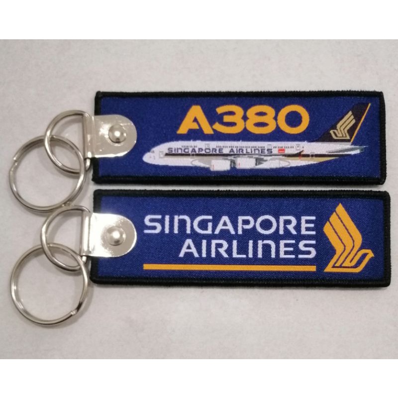 Keychain Singapore Airlines Airbus A380 Woven Keychain | Shopee Malaysia