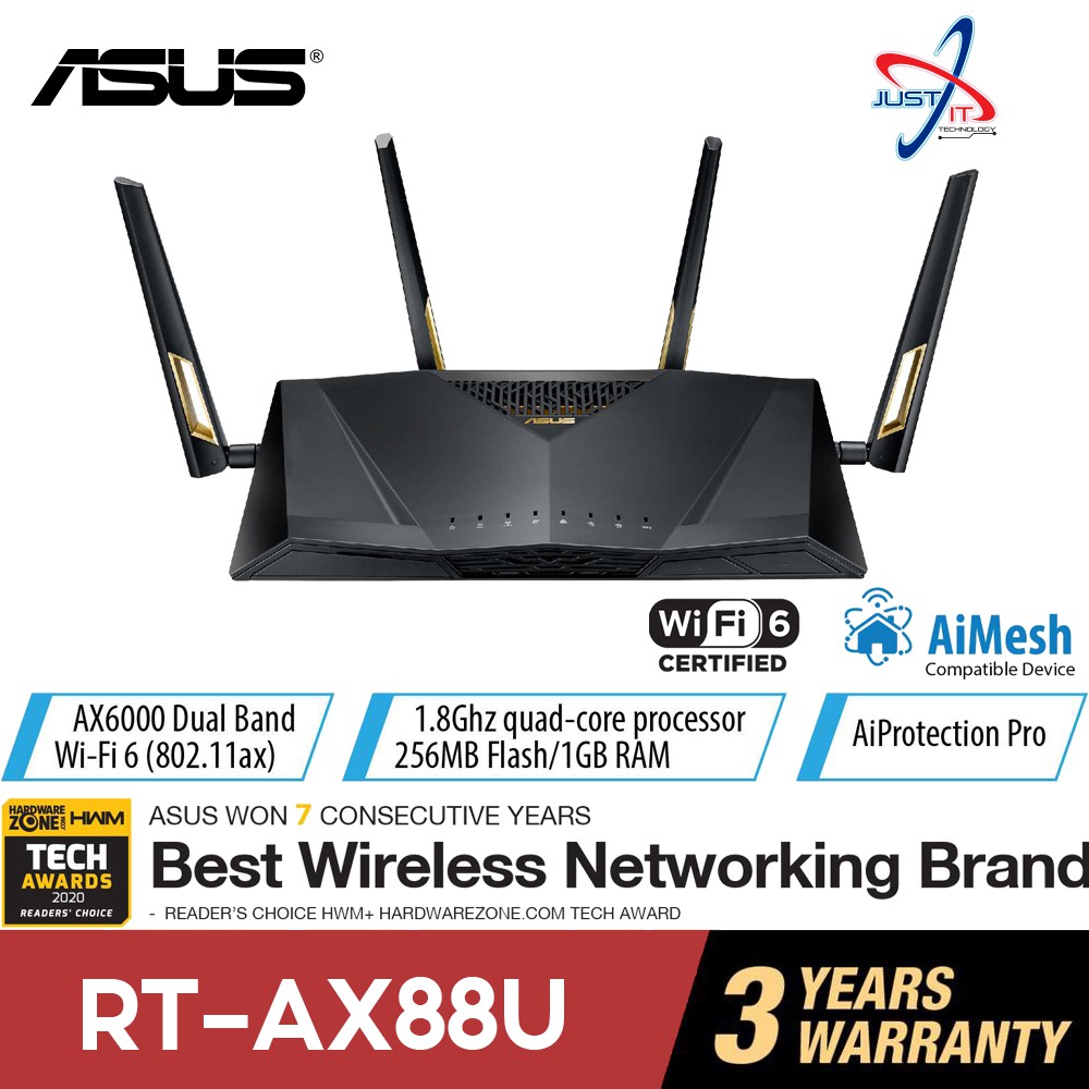 Asus RT-AX88U Dual Band Ax6000 Gigabit Router | Shopee Malaysia