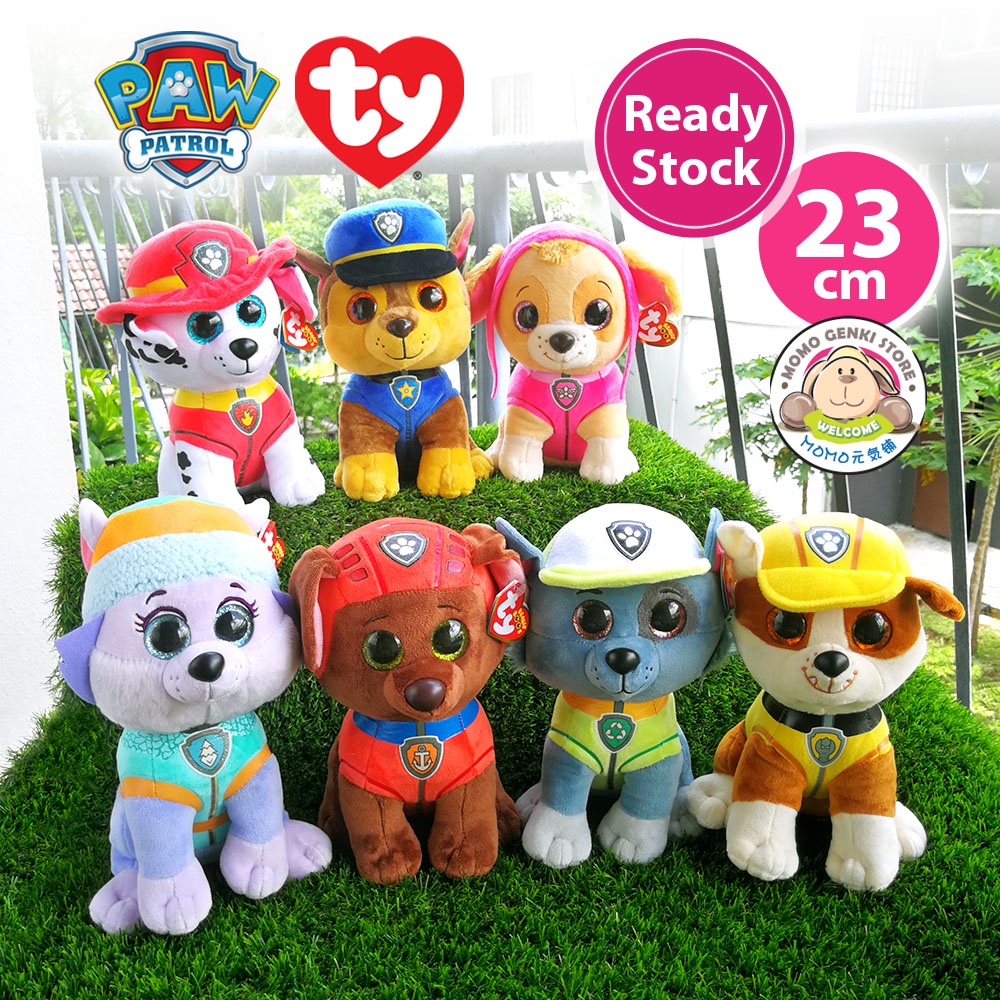 TY PAW Patrol Chase Marshall Zuma Rocky Skye Rubble Everest Tracker ...