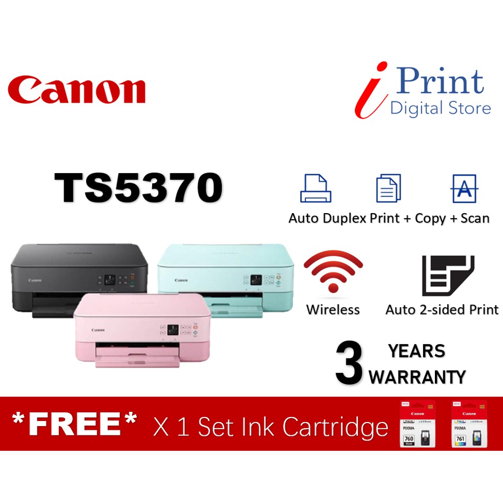 CANON PIXMA TS5370 Compact Wireless Photo All-In-One with 1.44" OLED ...