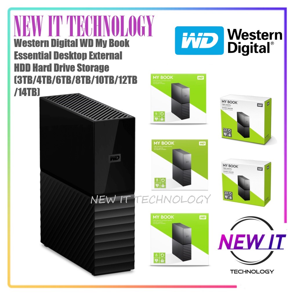 Western Digital WD My Book&Mybook Duo 3.5 Desktop External EXT HDD Hard ...