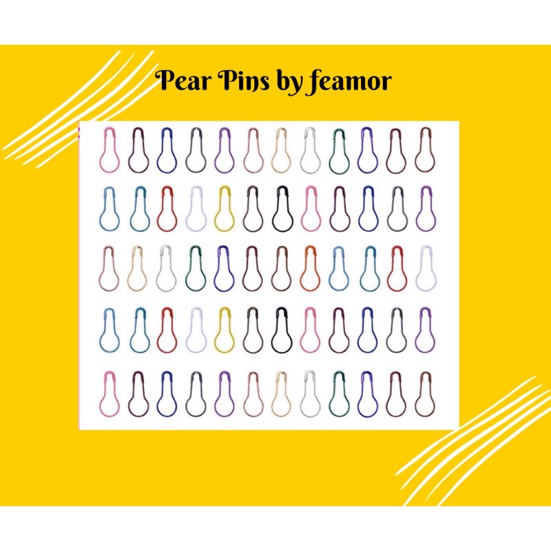 PEAR SHAPE SAFETY PINS (50pcs/100pcs) | Shopee Malaysia
