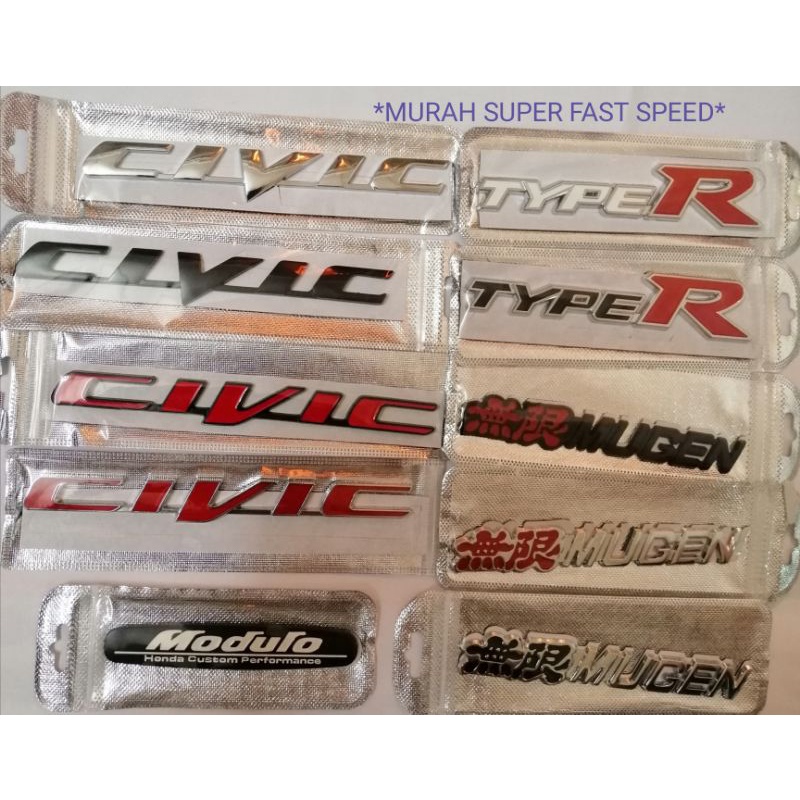 # *HONDA LOGO CIVIC FD ,Type R / ACCORD Emblem MARK /Rear bonnet ...