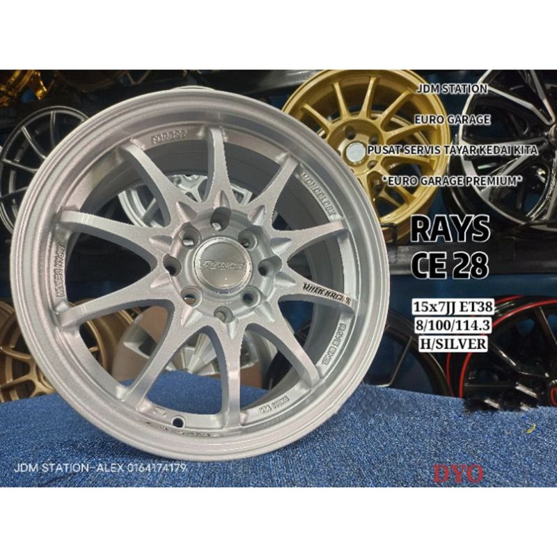 CE28 15inc SPORT RIM RAYS CE28 WAJA WIRA JAZZ VIOS | Shopee Malaysia