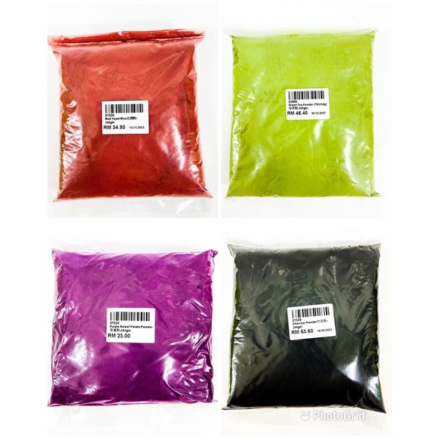 Tehmag Pure Green Tea powder / Purple Sweet Potato Powder / Charcoal ...