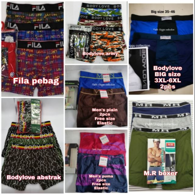 🌿💕Boxer lelaki pelbagai Brands random colour | Shopee Malaysia
