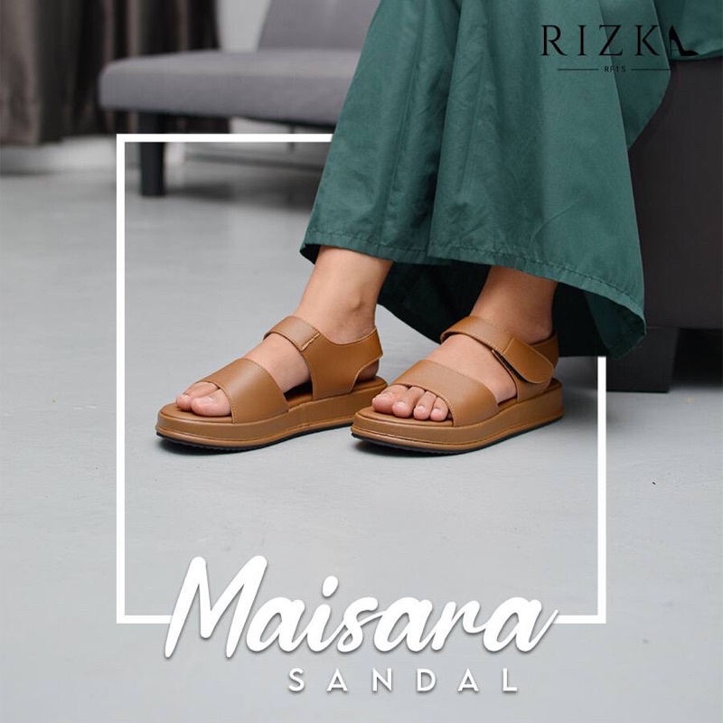 [IN STOCK] MAISARA SANDAL BY RIZKA kasut raya selipar raya cantik viral ...
