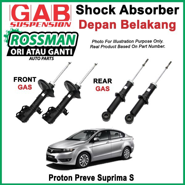 Proton Preve Suprima S Original GAB Super R Absorber Set | Shopee Malaysia