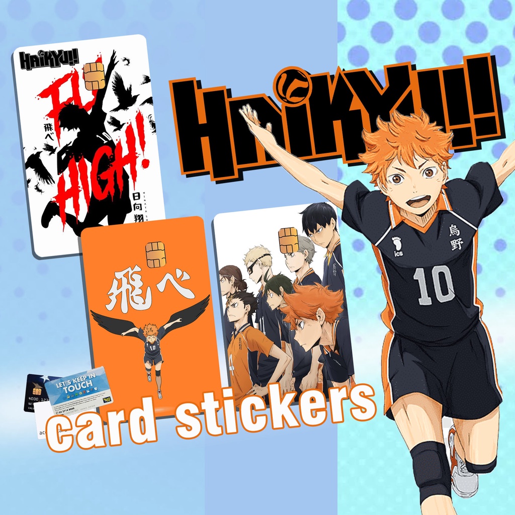 HAIKYUU CARD STICKER - KARASUNO CARD STICKER - HAIKYUU KAD STICKER ...