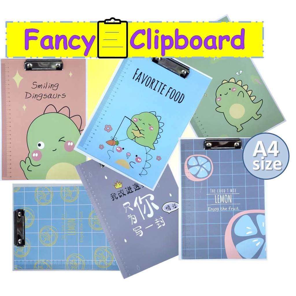 Clipboard Wired Clip board Fancy A4 Hard board | Shopee Malaysia