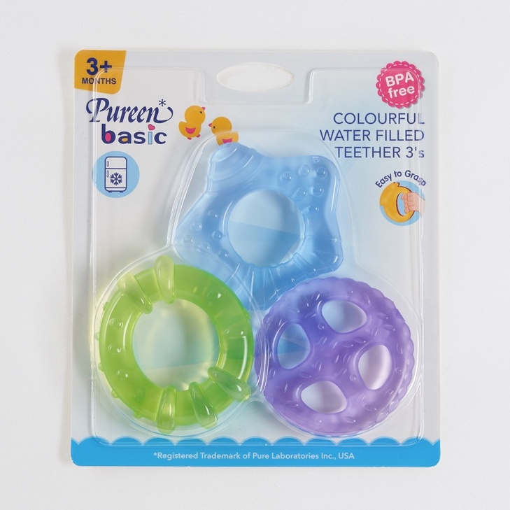 Pureen Colourful Water Filled Teether (3s) NBB T02 | Shopee Malaysia